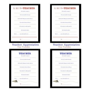 Free Teacher Appreciation Printables | Healthy Happy Teacher